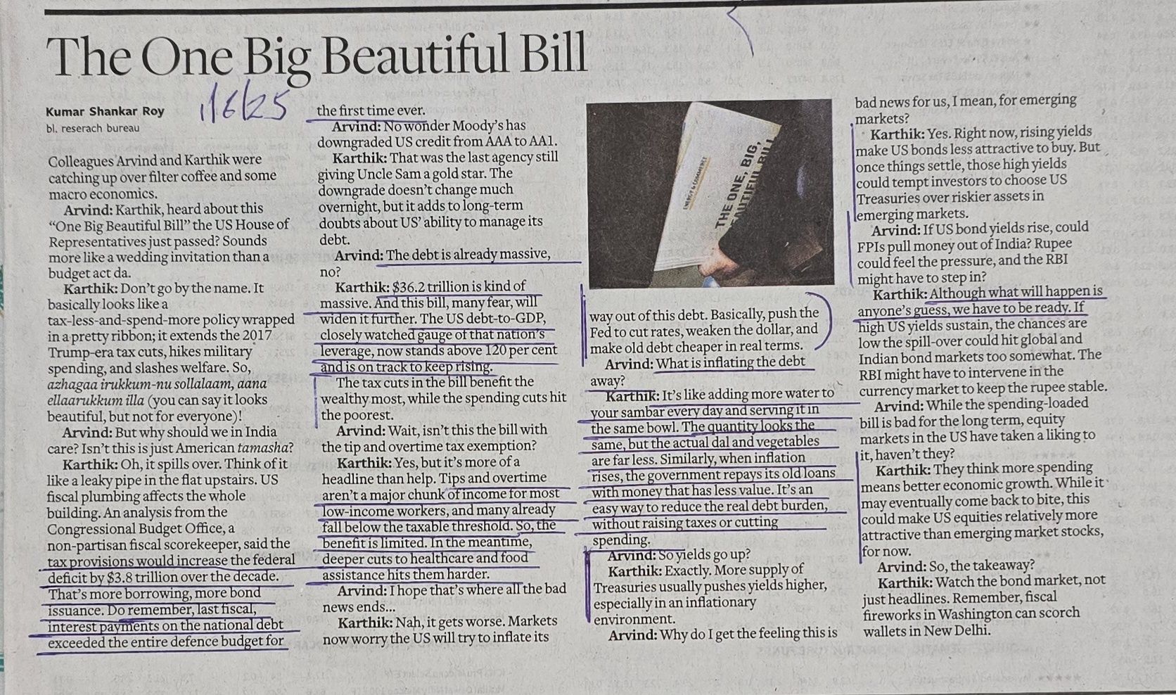 USA – The One big beautiful bill — [1] Article Very much educative [2 ...